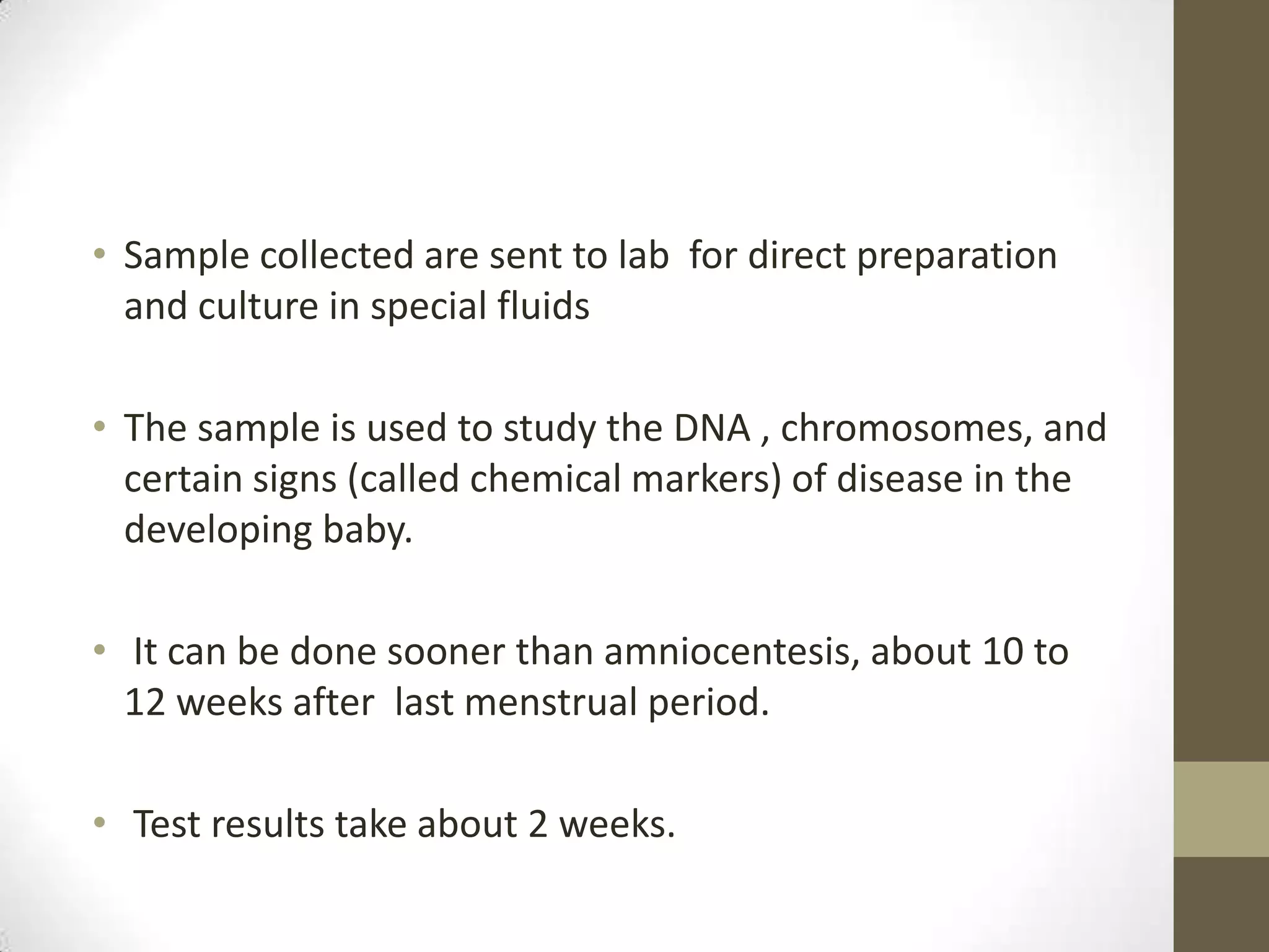 Chorionic villus sampling | PPTX