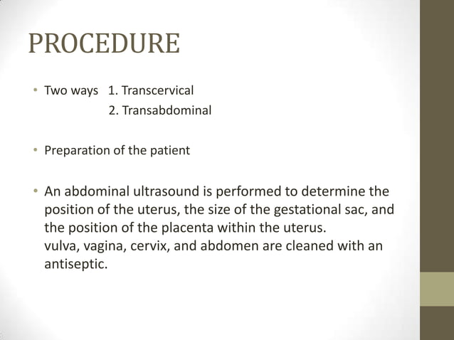 Chorionic villus sampling | PPTX