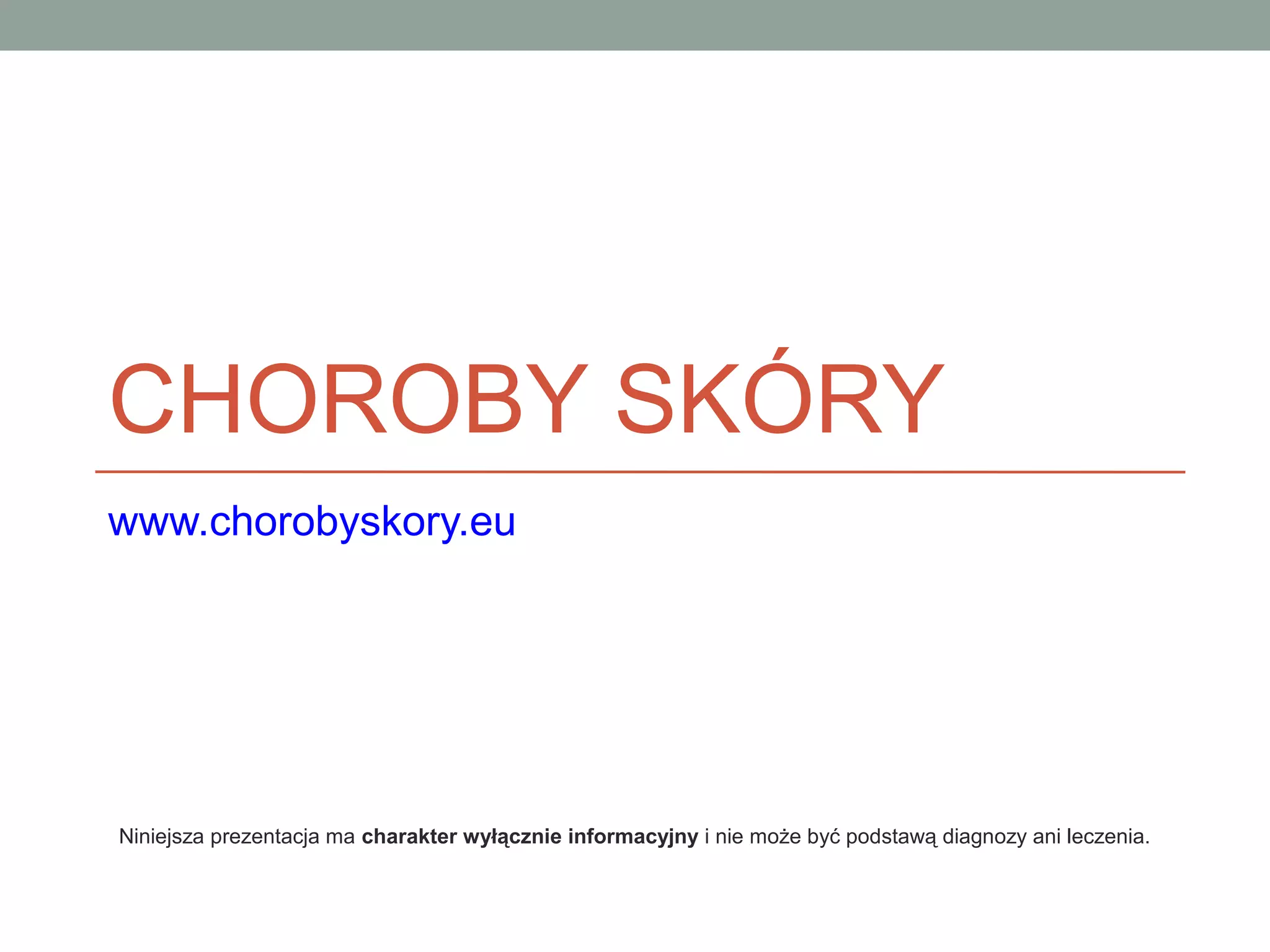 Choroby skóry | PPT