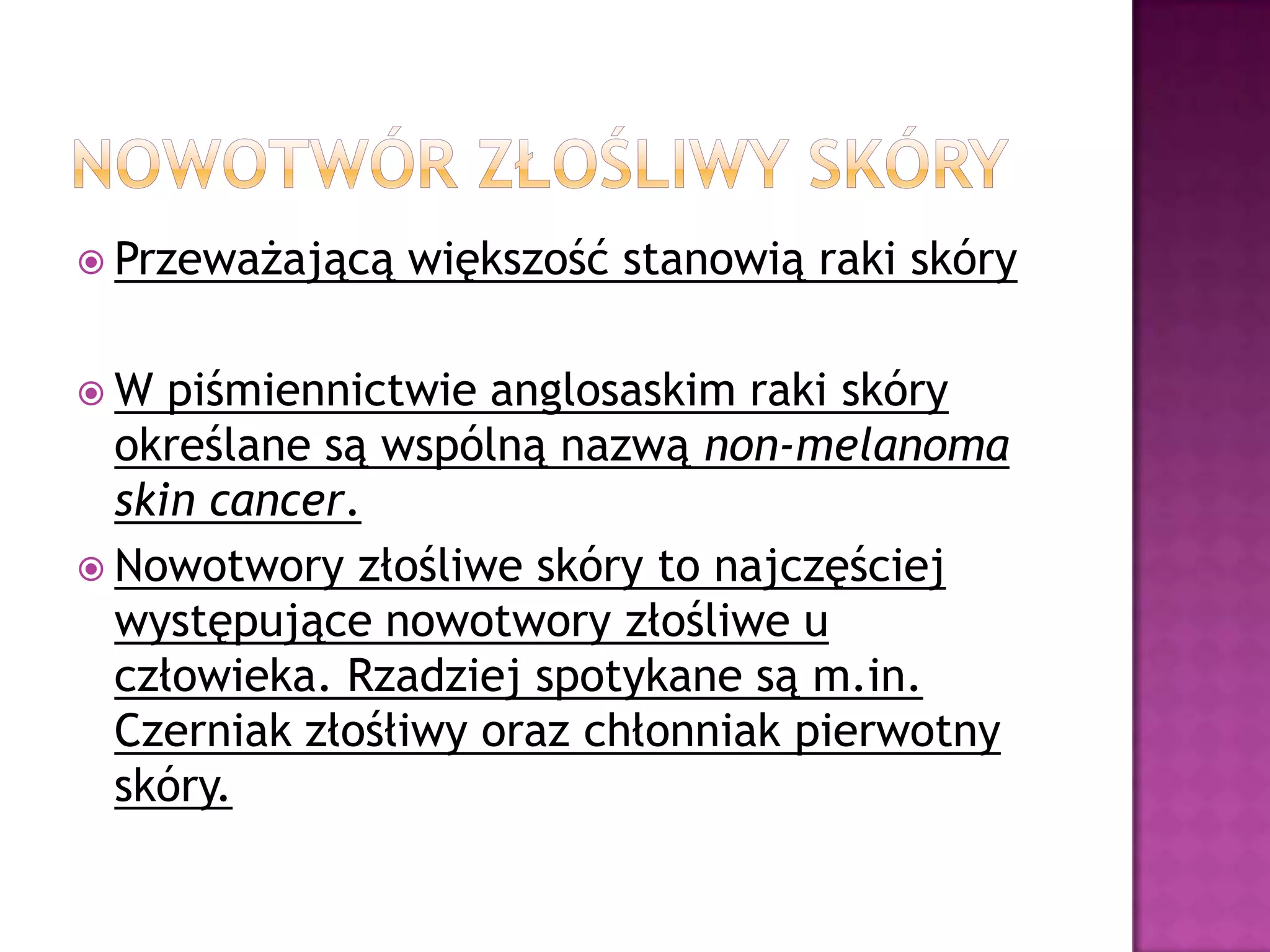 Choroby skóry | PPTX