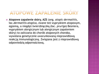 Choroby skóry | PPTX