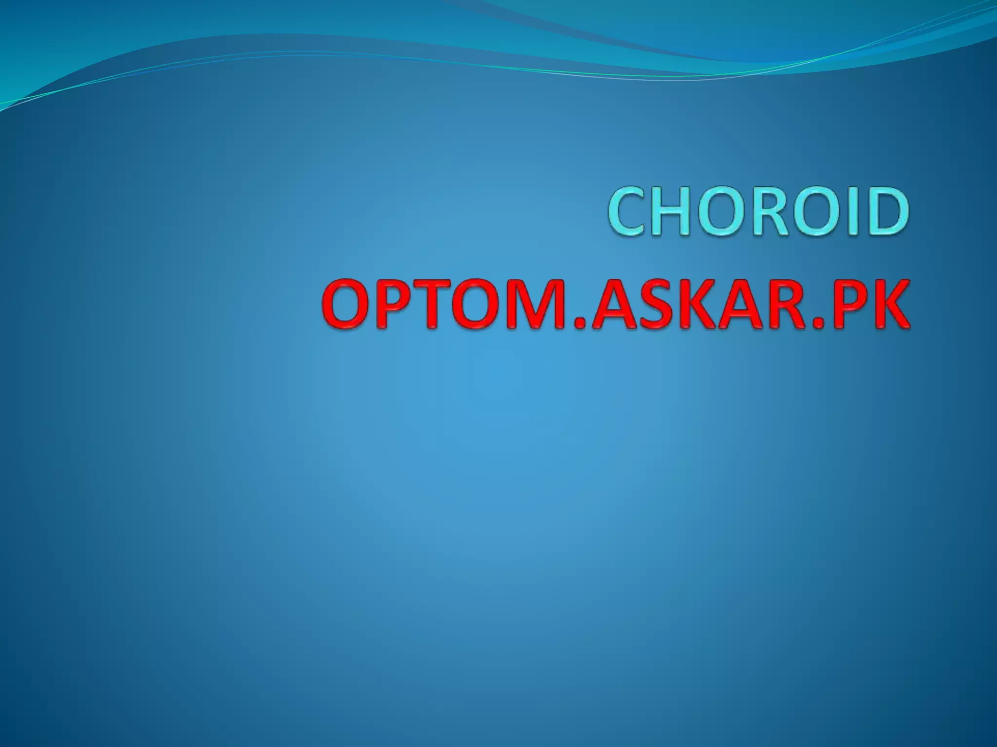 Choroid | PPTX