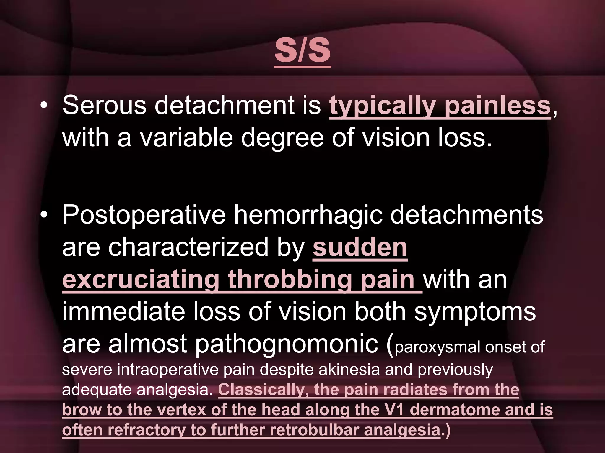 Choroidal detachment | PPTX