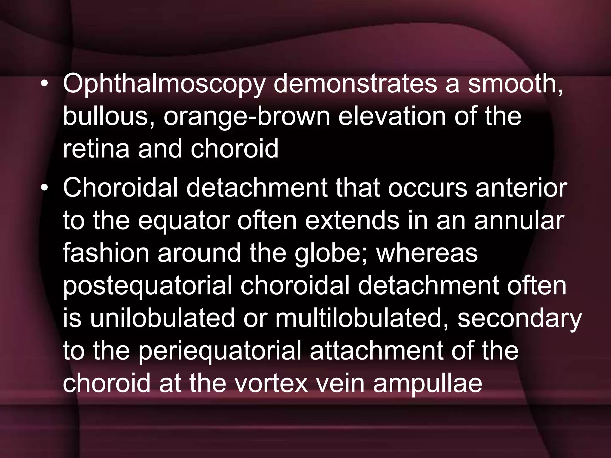 Choroidal detachment | PPTX
