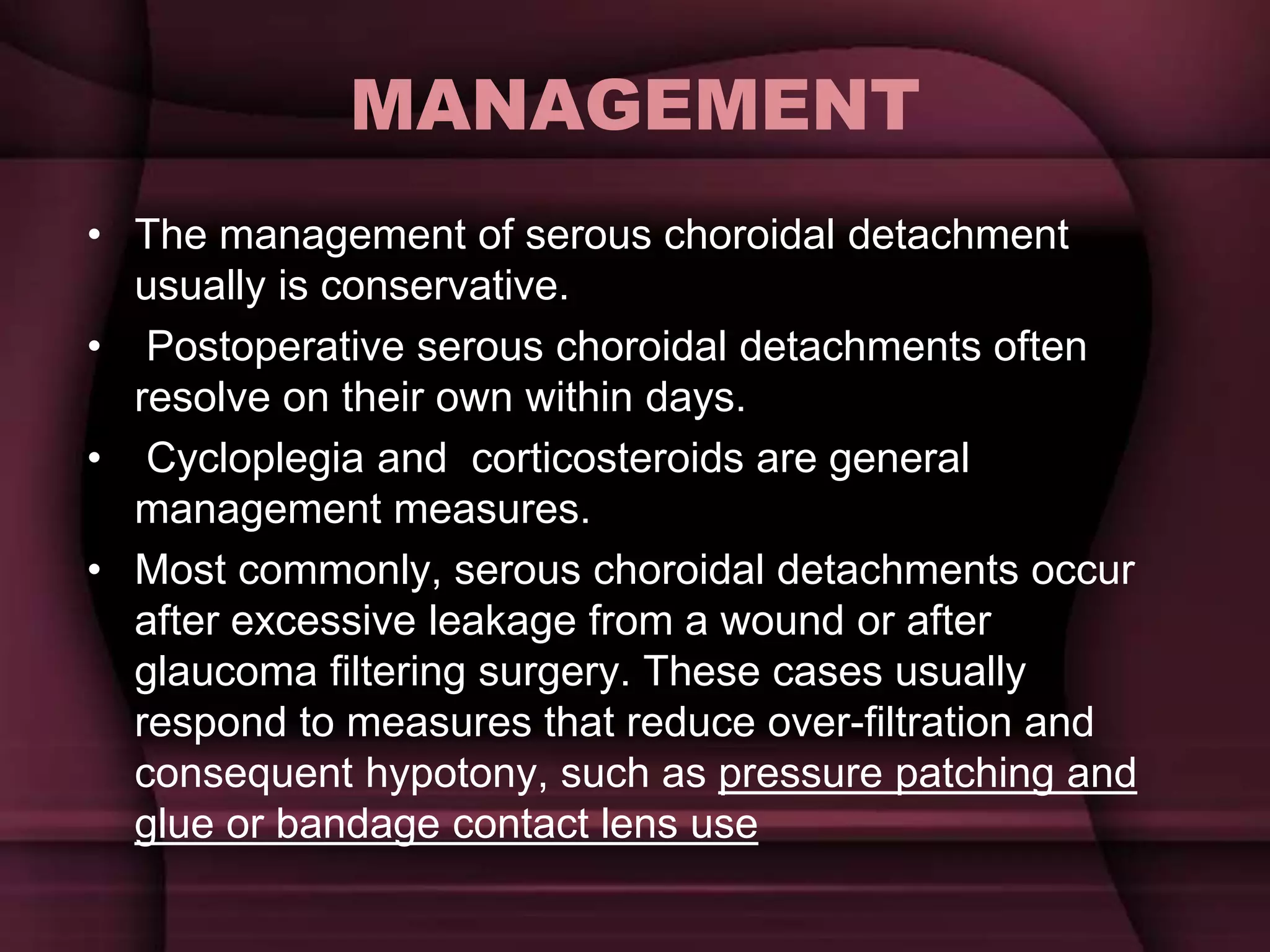 Choroidal detachment | PPTX