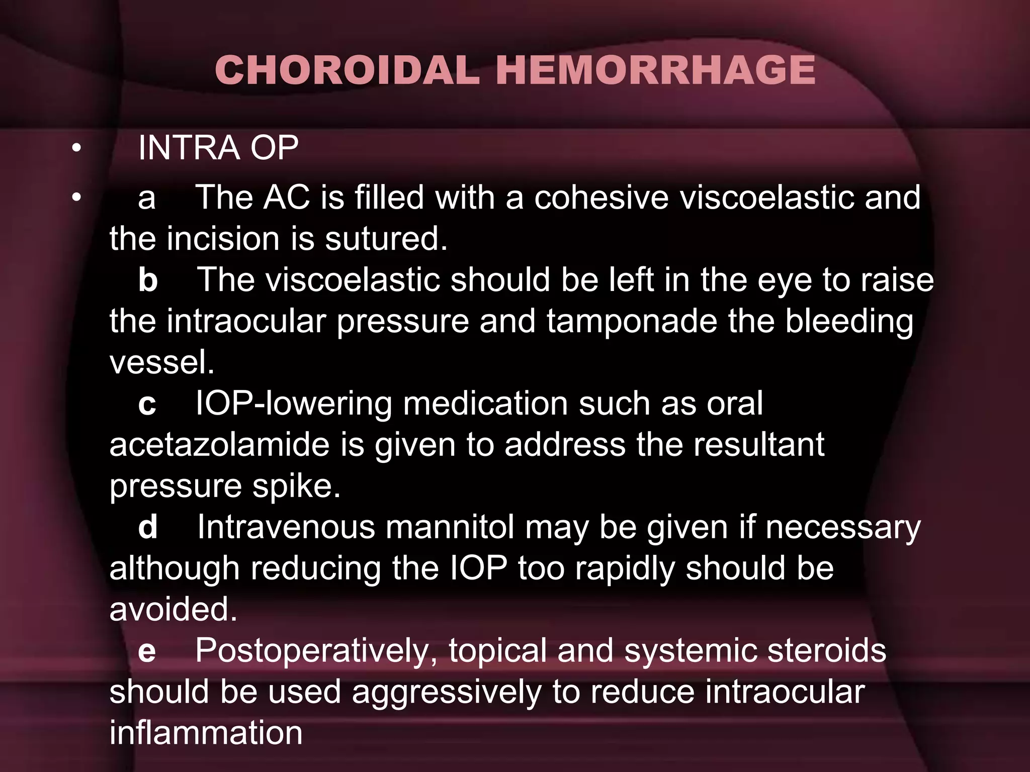 Choroidal detachment | PPTX