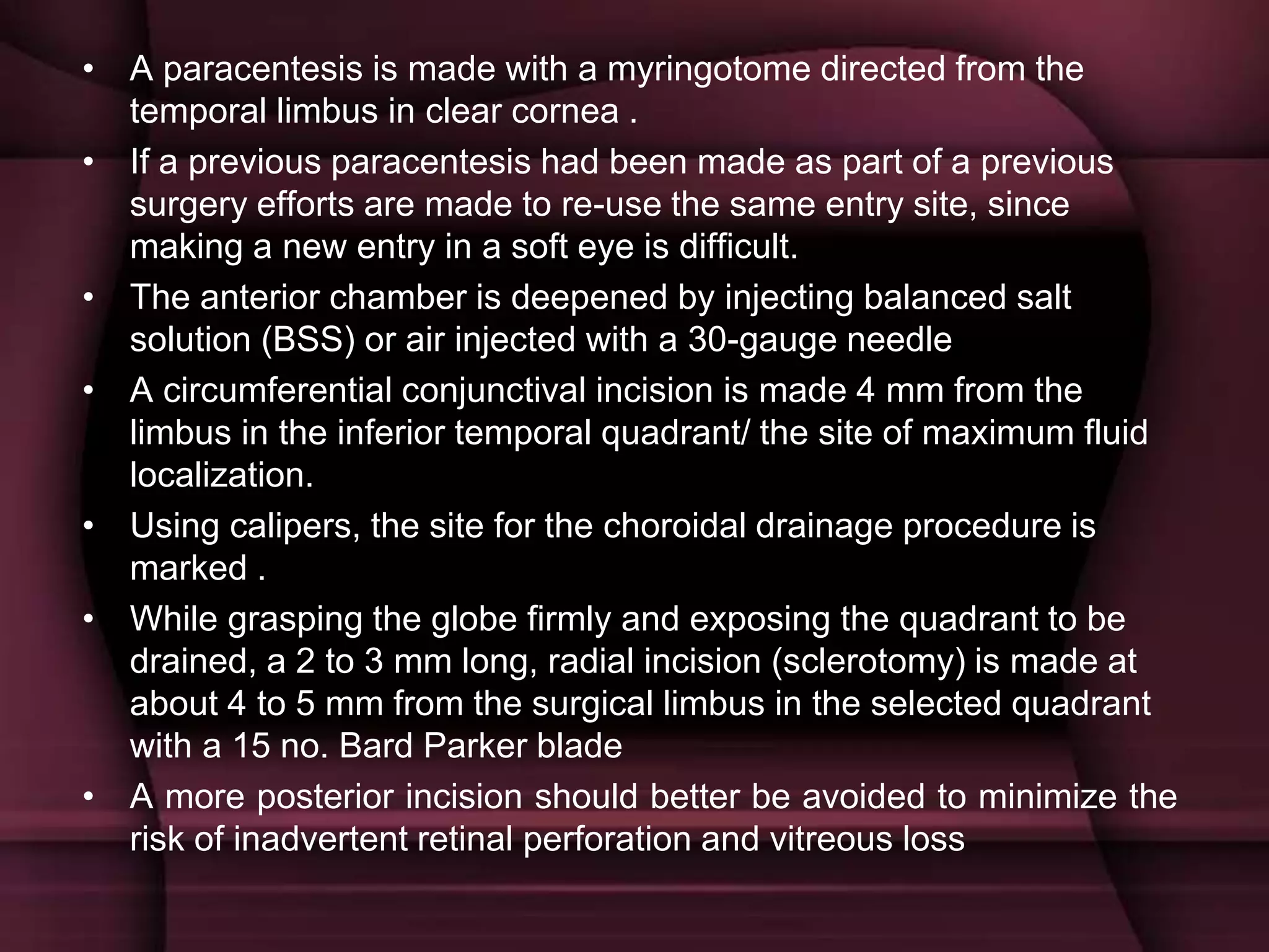 Choroidal detachment | PPTX