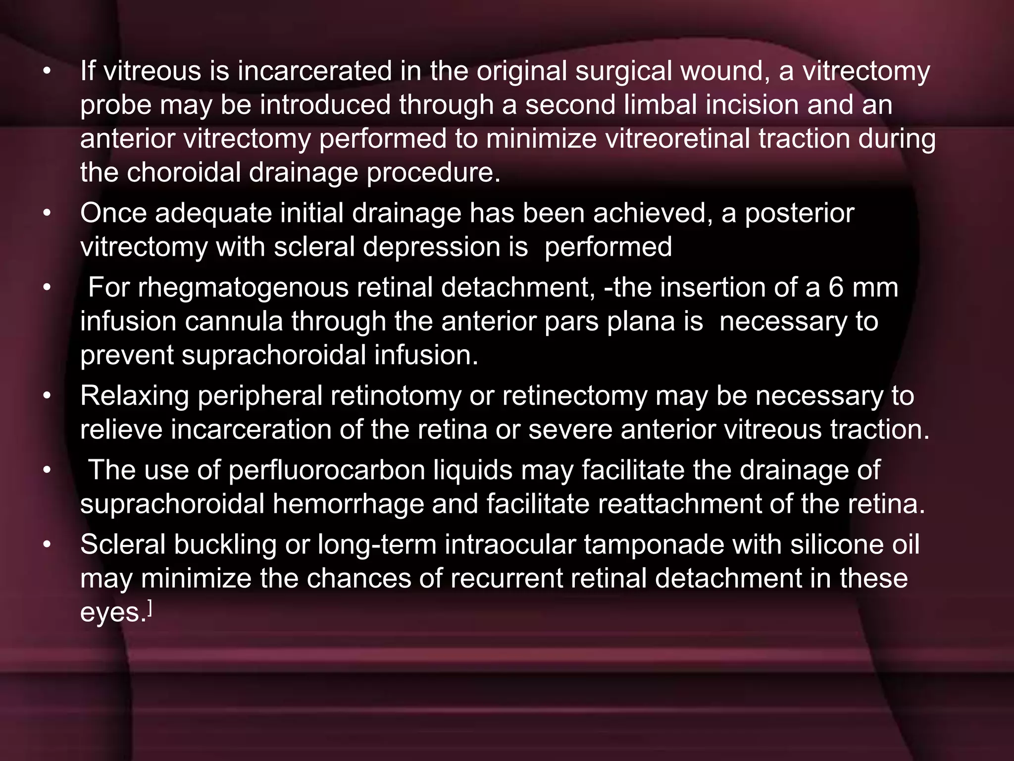 Choroidal detachment | PPTX