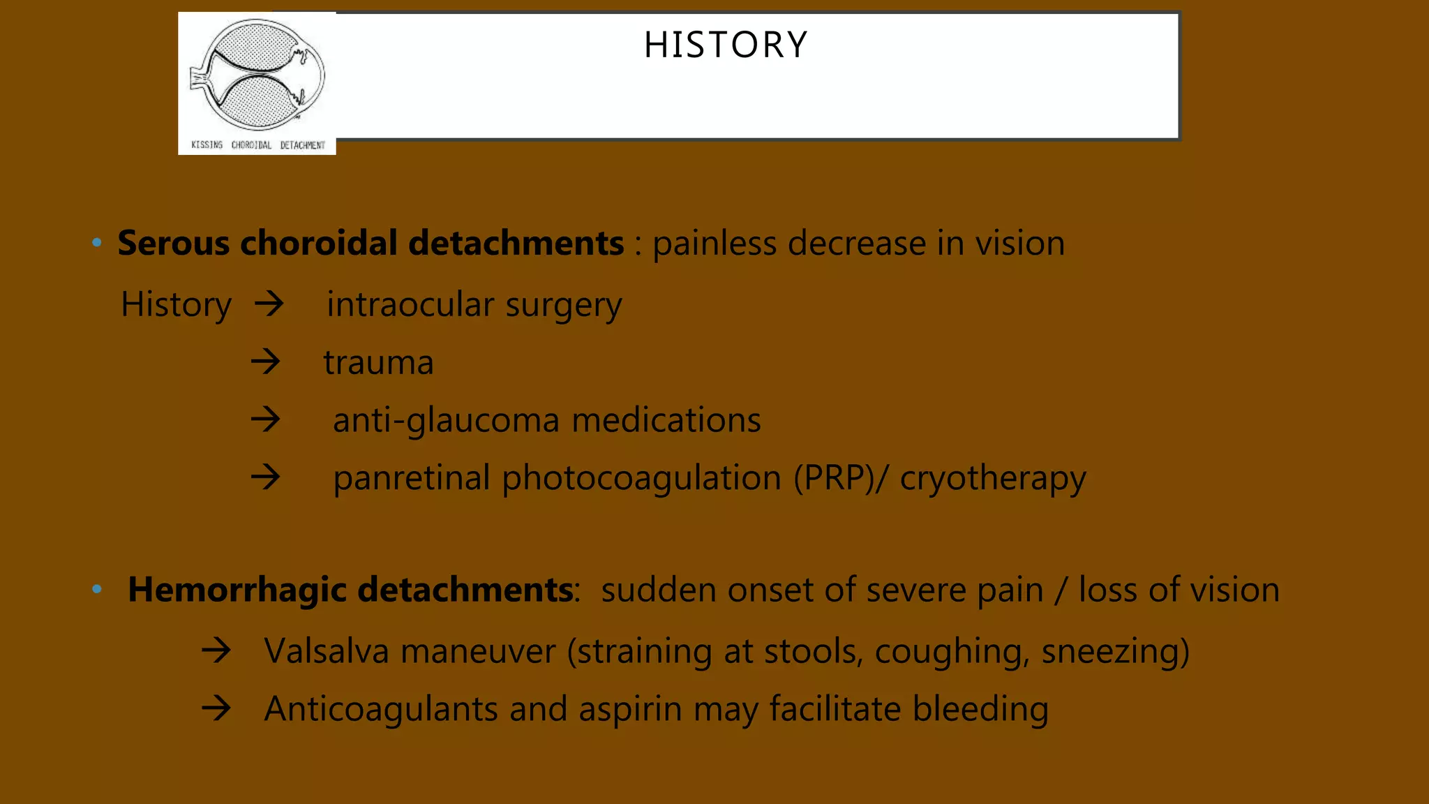 Choroidal detachment -Nov 2017 | PPTX