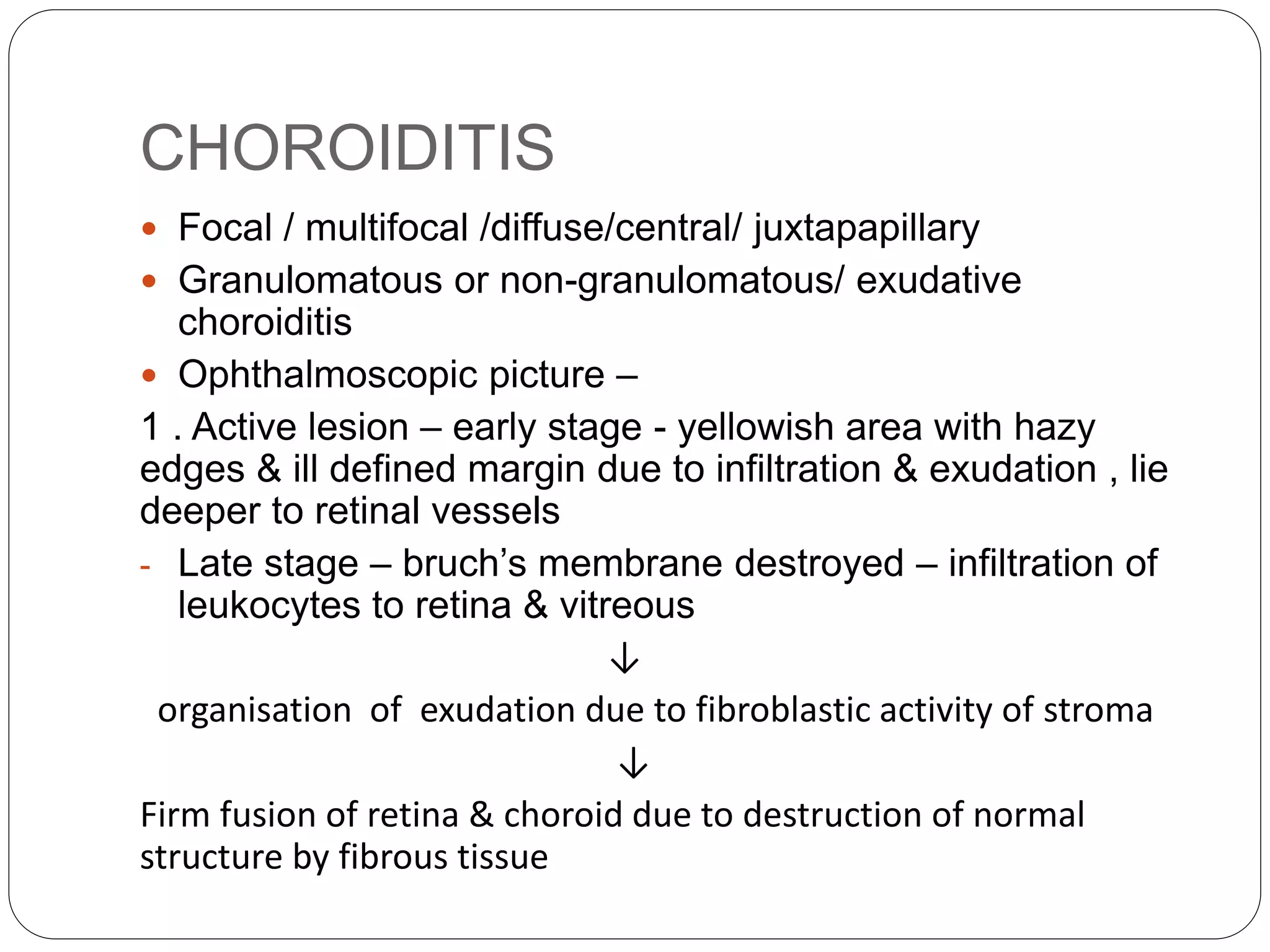 Choroiditis