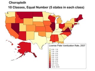 Choropleth maps & generalization | PPT