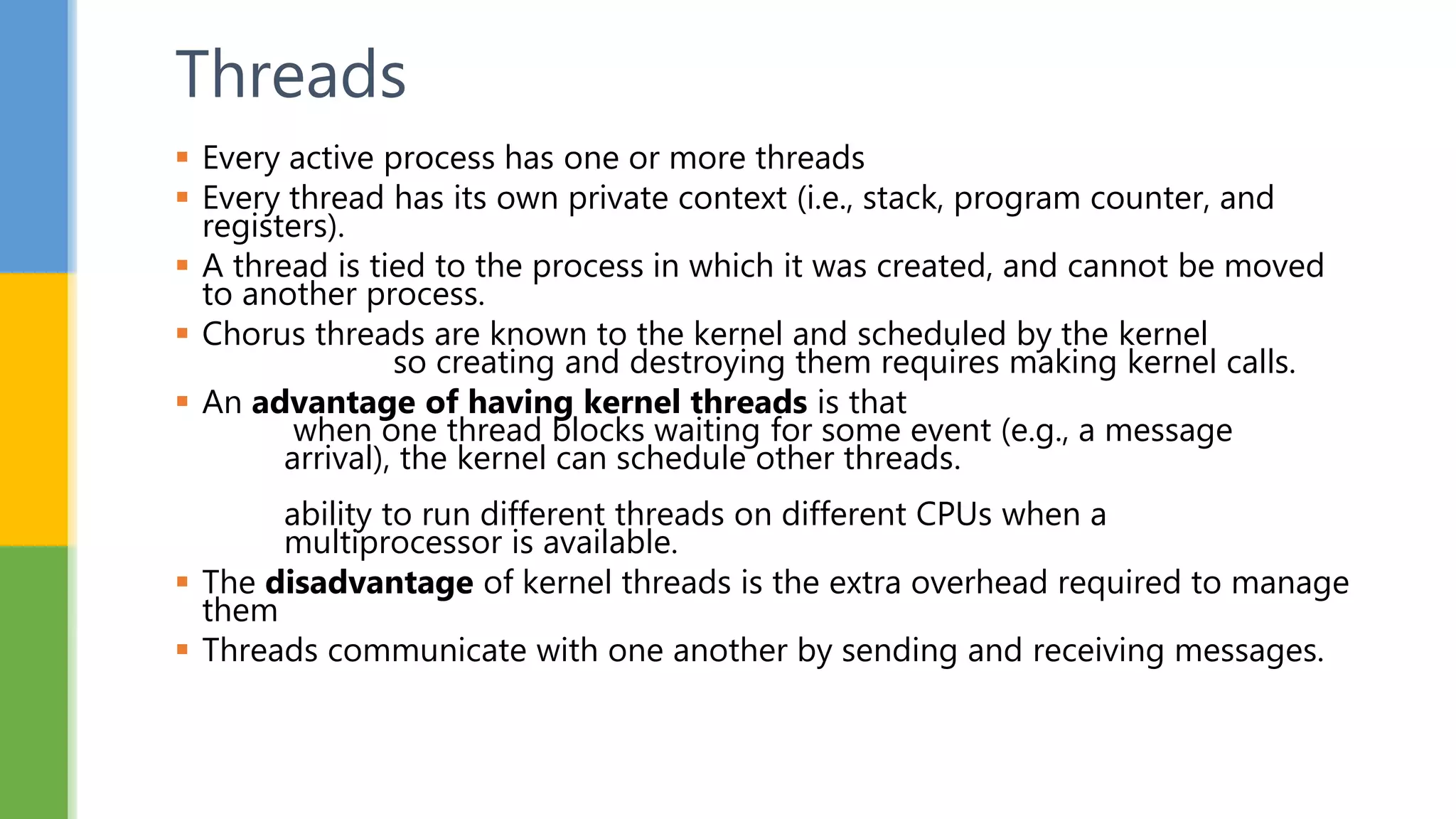 Chorus - Distributed Operating System [ case study ] | PPTX