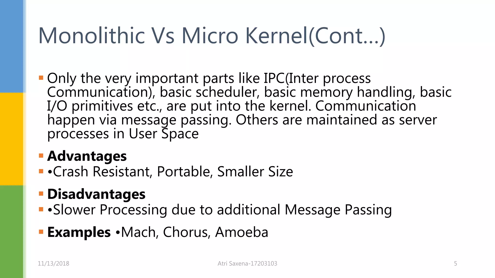 Chorus - Distributed Operating System [ case study ] | PPTX