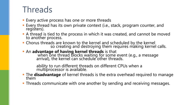 Chorus - Distributed Operating System [ case study ] | PPTX