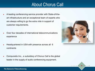 Chorus Call India Corporate Profile | PPT