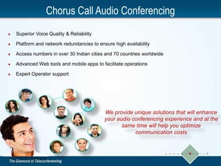 Chorus Call India Corporate Profile | PPT