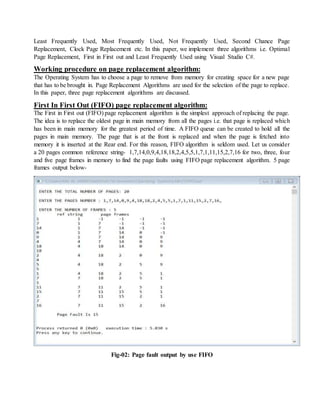 Chosse a best algorithm for page replacement to reduce page fault and ...