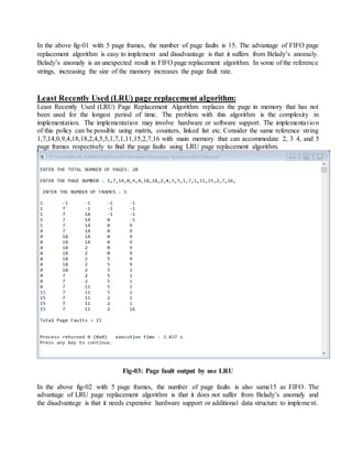 Chosse a best algorithm for page replacement to reduce page fault and analysis their with c# | PDF