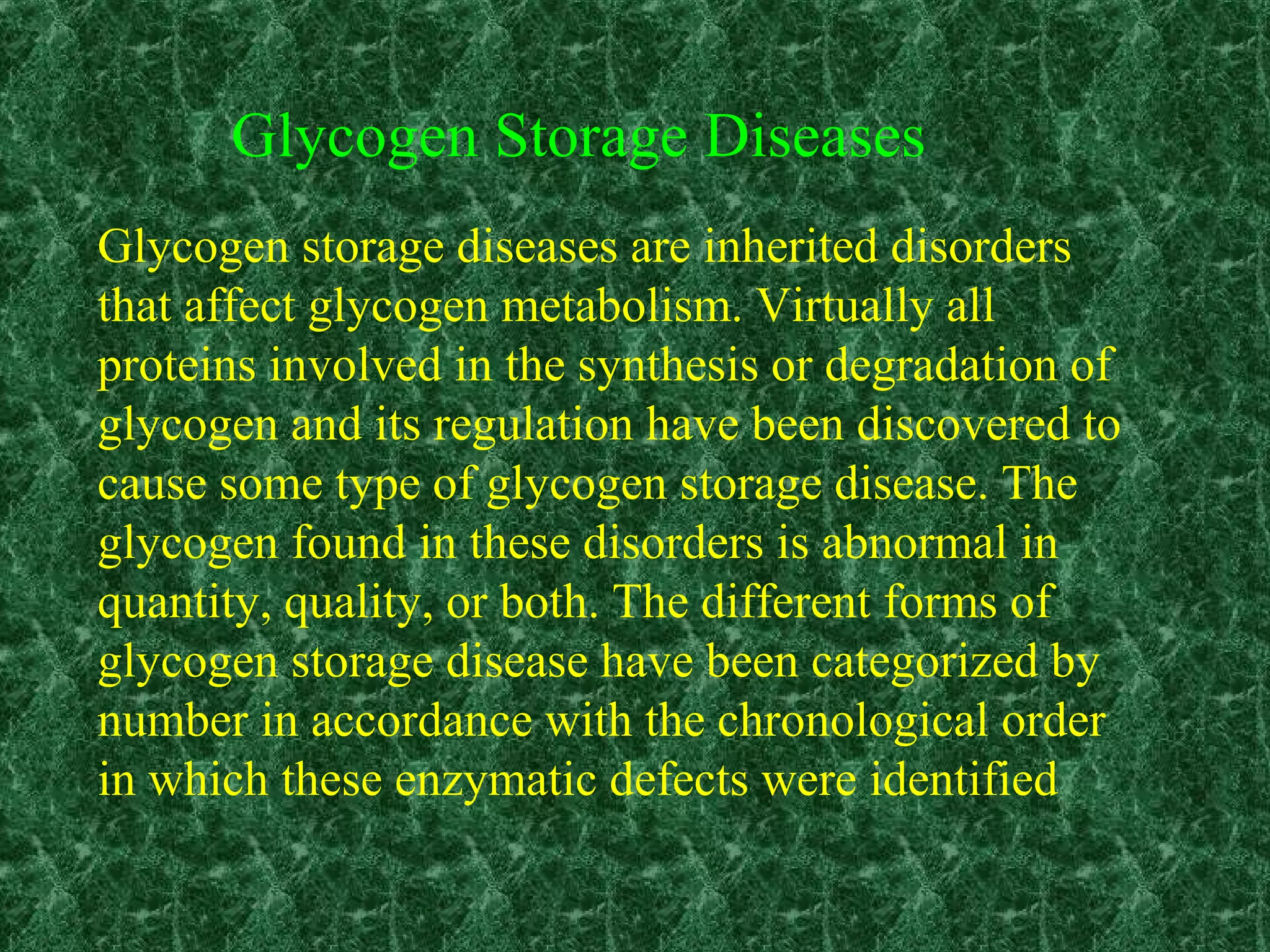 Cho storage diseases powerpoint | PPT