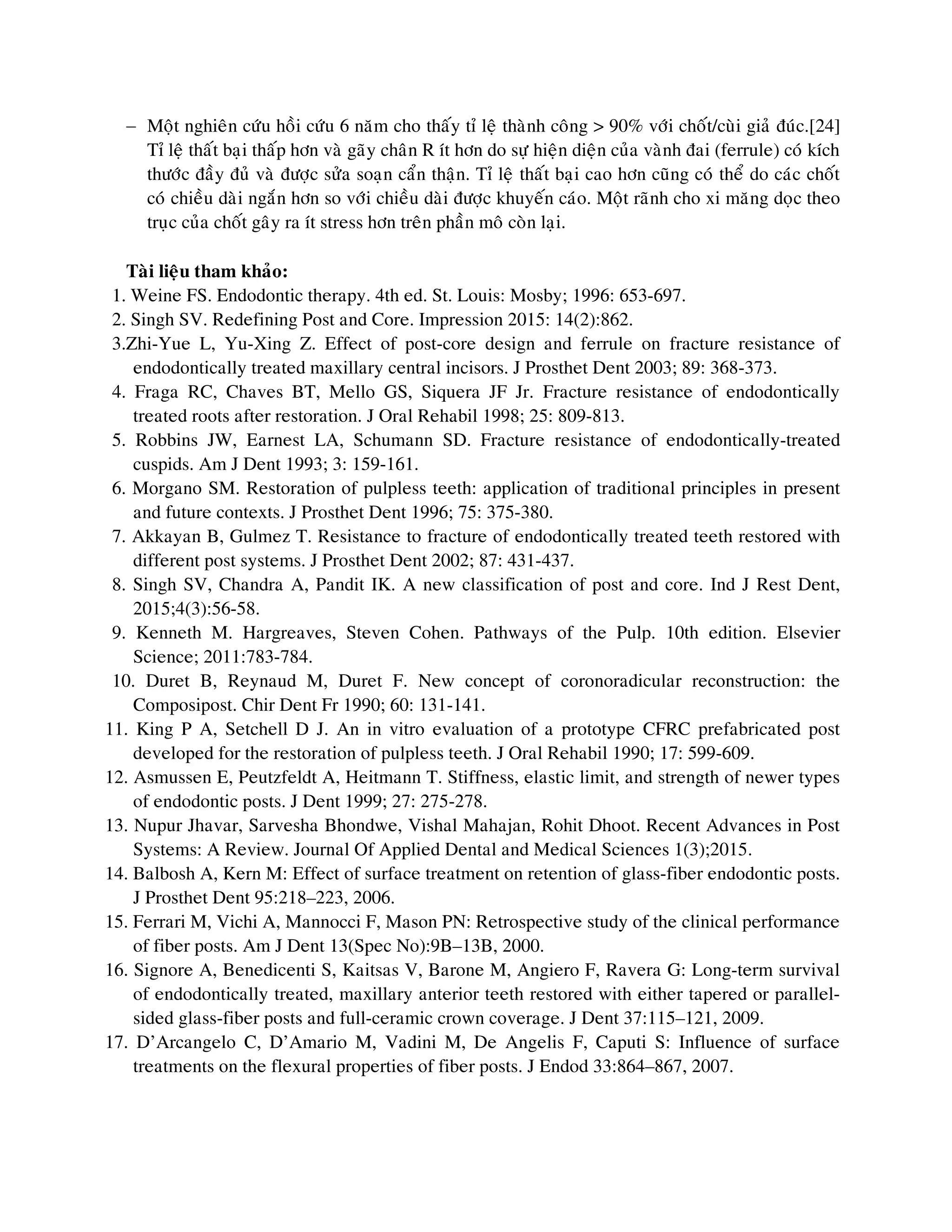 Chot trong nha khoa | PDF