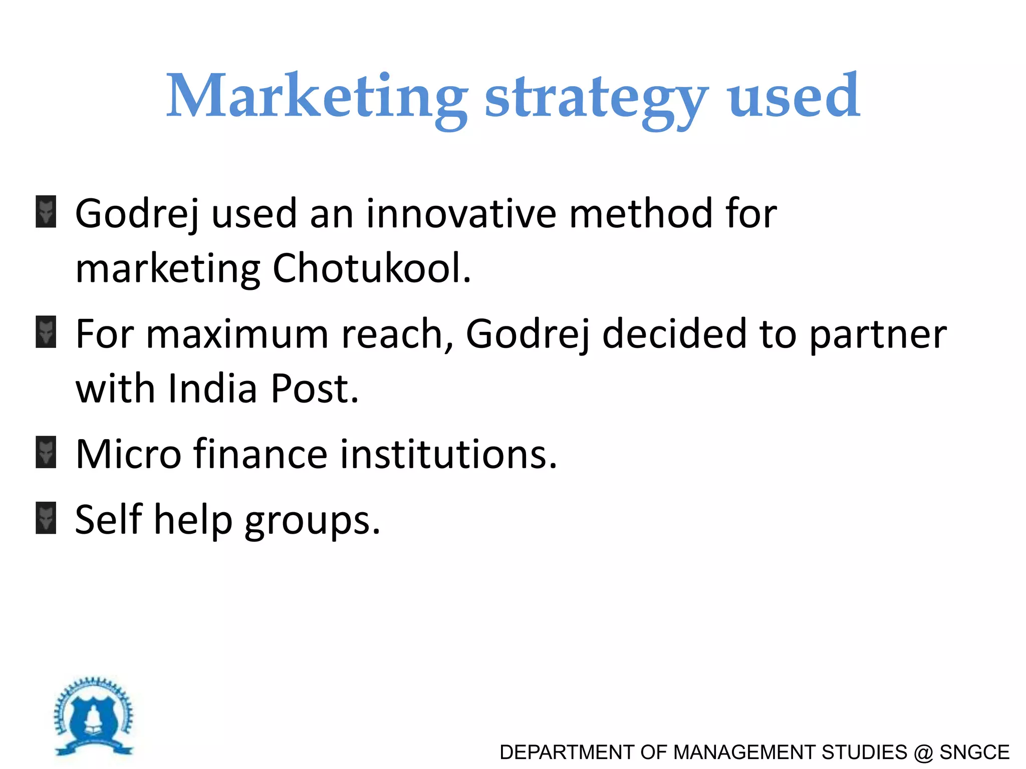 Team SNGCE: Innovation #7- ChotuKool | PPT
