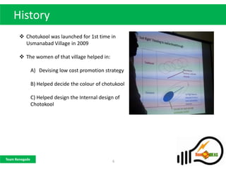Chotukool team renegade(mica ii) 02-11-12 | PPTX