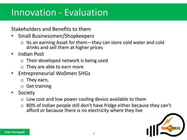 Chotukool team renegade(mica ii) 02-11-12 | PPTX
