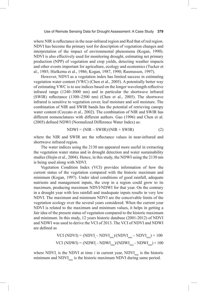 drought assessment tool remote sensing normal | PDF | Free Download