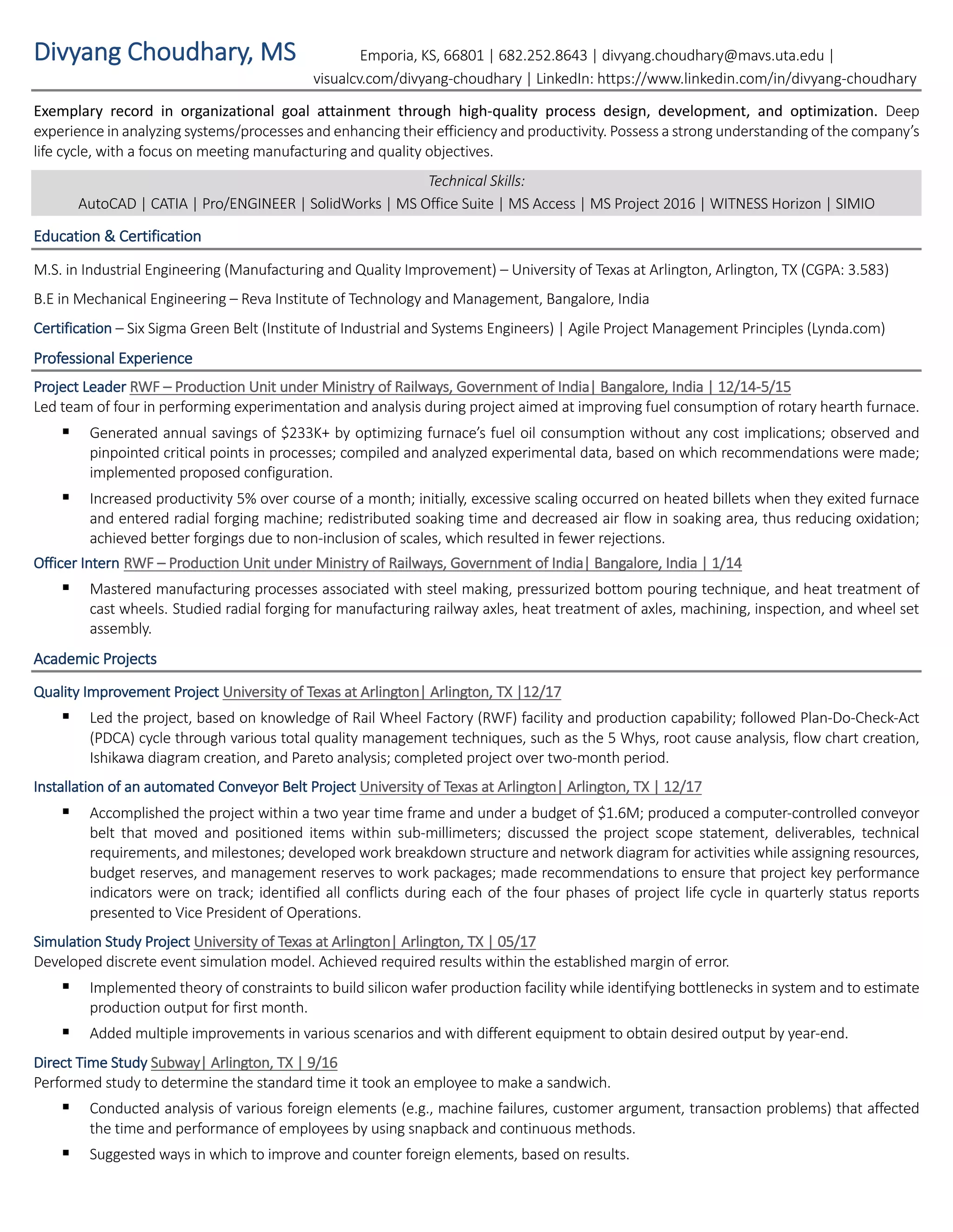 Choudhary Divyang resume | PDF