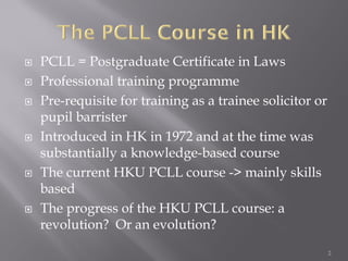 PCLL curriculum reform at HKU: an evolution or a revolution? | PDF