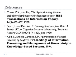 A Quick Introduction to the Chow Liu Algorithm | PPT | Computing | Technology & Computing