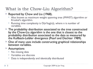 A Quick Introduction to the Chow Liu Algorithm | PPT | Computing | Technology & Computing