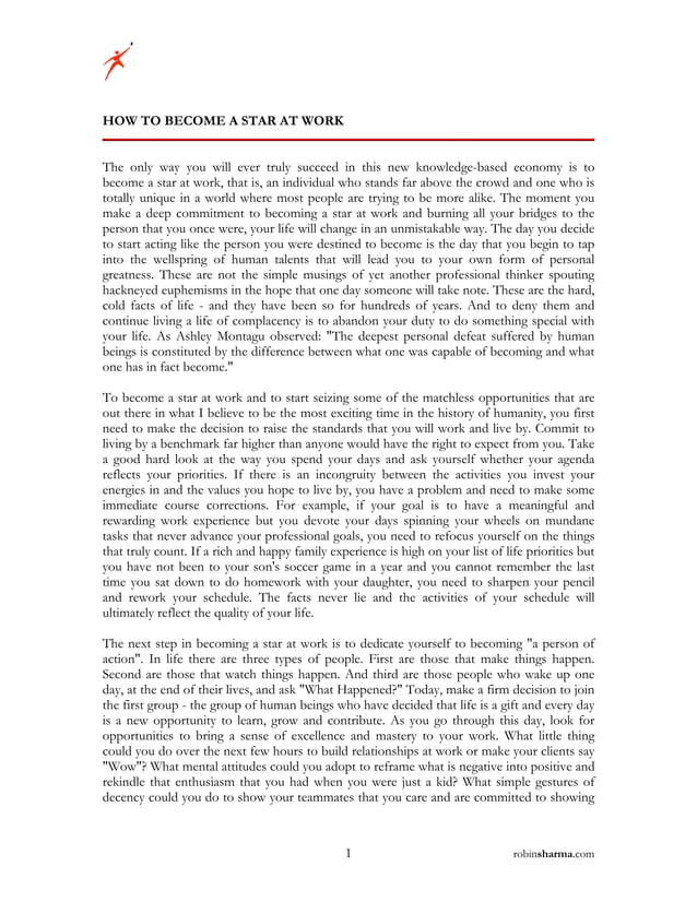 How to Become Extraordinary Human Being | PDF