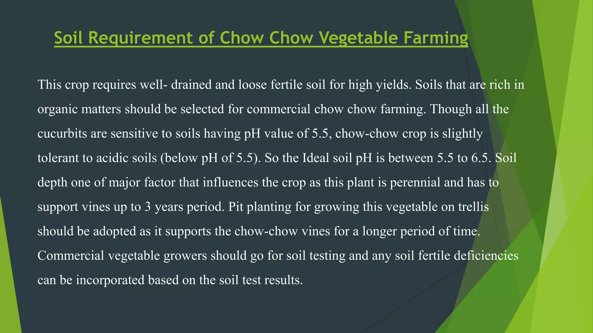 Chow chow vegetable | PPTX | Gardening | Home & Garden