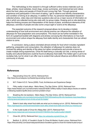 CHOW KIT RESEARCH PROPOSAL | PDF