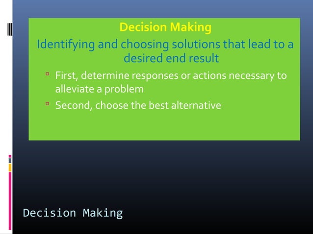 Chp 12-org-behavior-decision-making | PPT