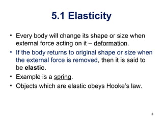 Chp.5 elasticity & fluid | PPT