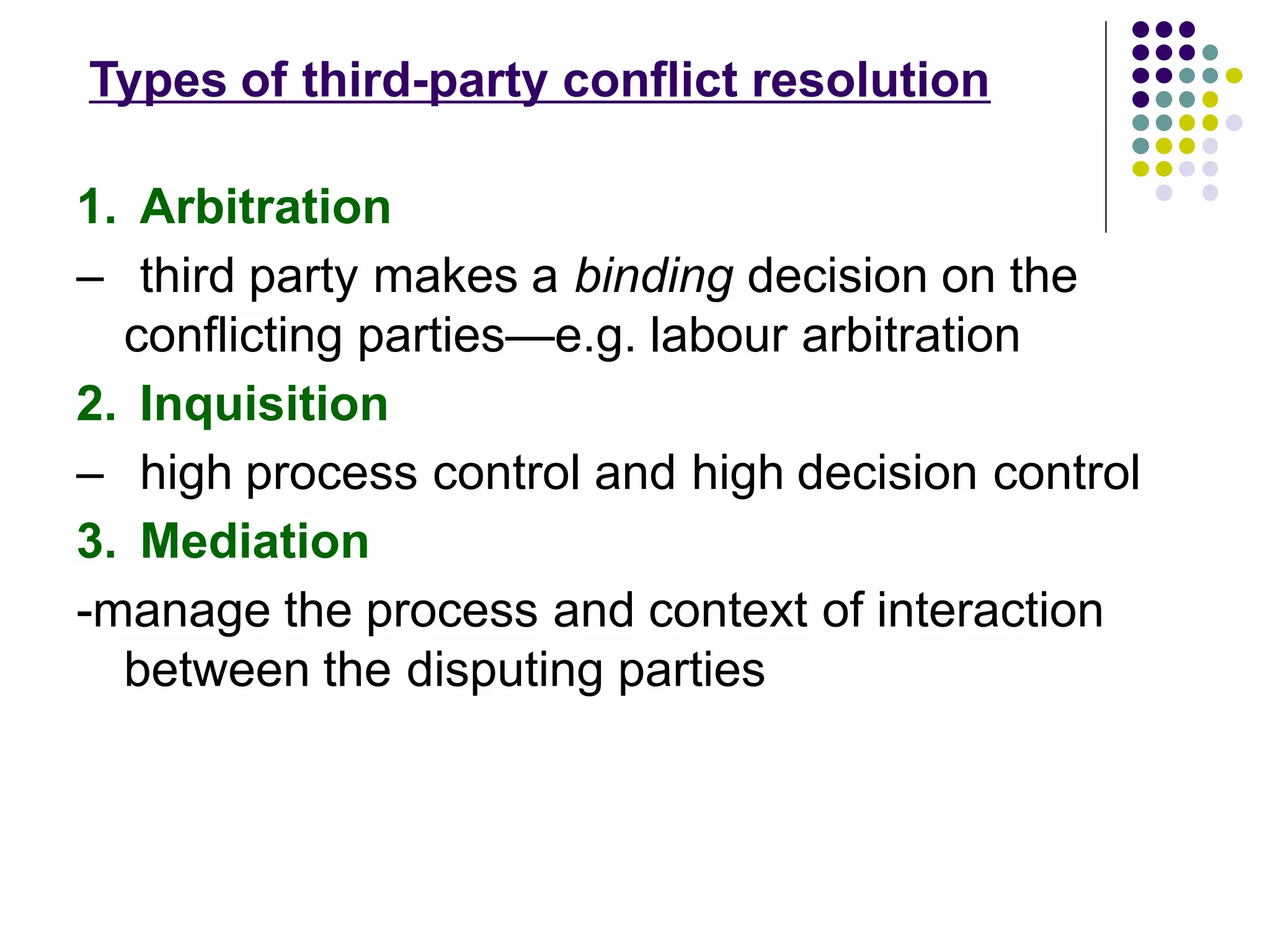 Organizational Behavior : Conflicts and Negotiation | PDF