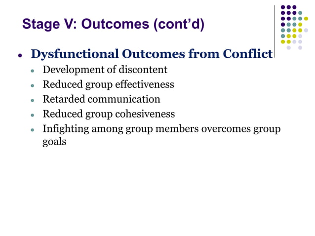 Organizational Behavior : Conflicts and Negotiation | PDF