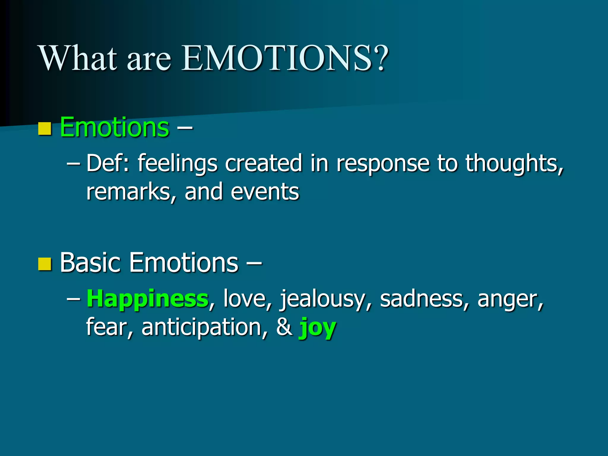 Chp. 4 understanding your emotions | PPT
