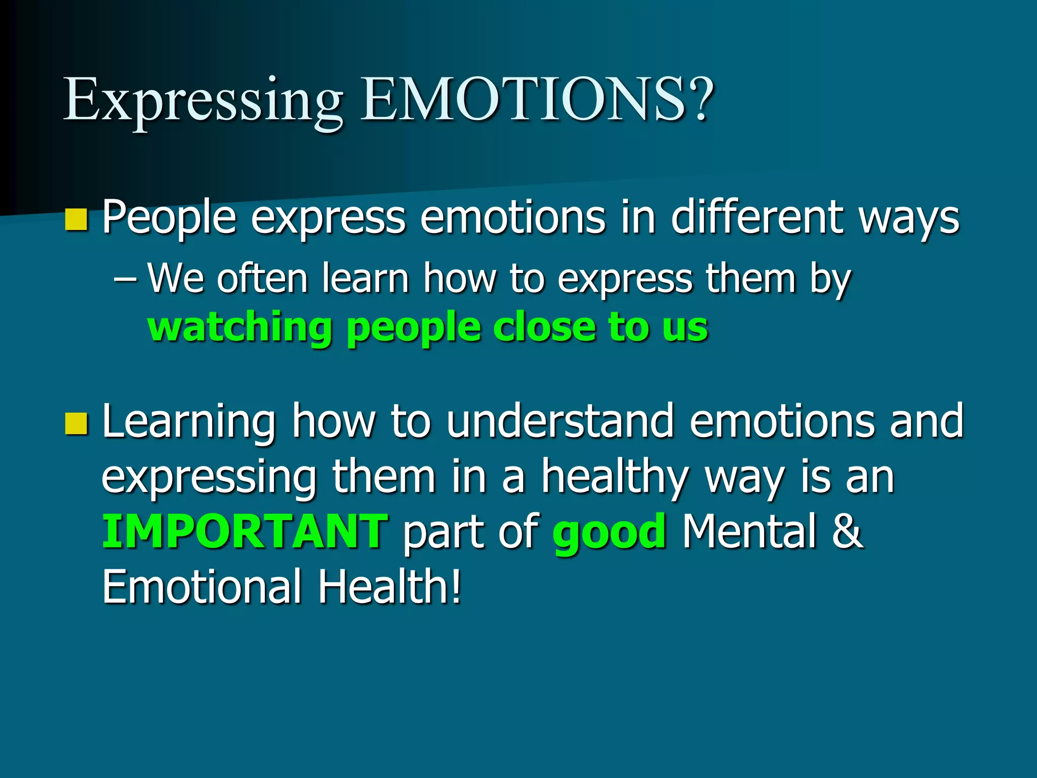 Chp. 4 understanding your emotions | PPT