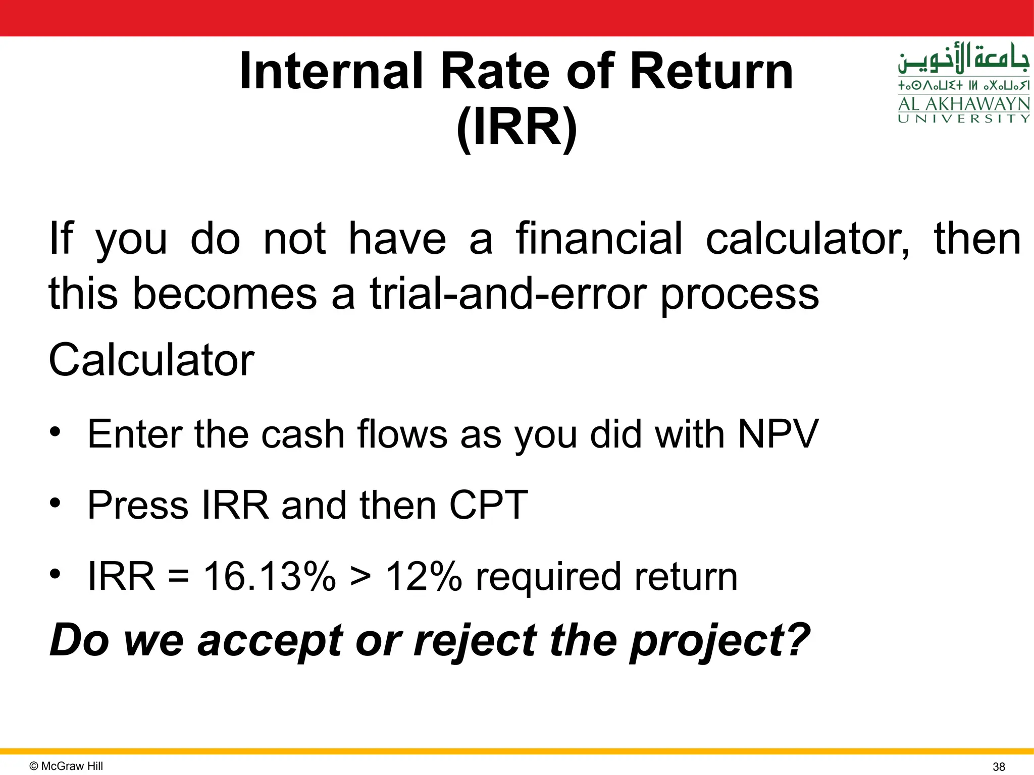 Chp. 08 - NPV and other investment criteria.pptx