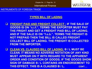 Instruments of Foreign Trade | PDF