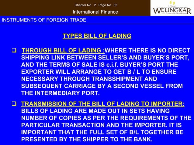 Instruments of Foreign Trade | PDF | Business | Business and Finance