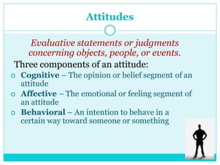 organizatioal Behavior : Values, Attitude and Job Satisfaction | PDF