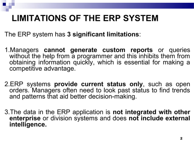 erp and related technologies | PPT | Databases | Computer Software and Applications