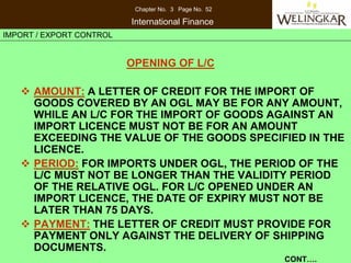 Import and Export Control | PDF