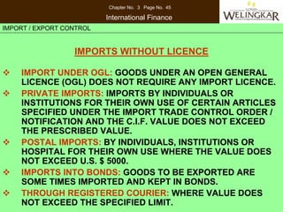 Import and Export Control | PDF