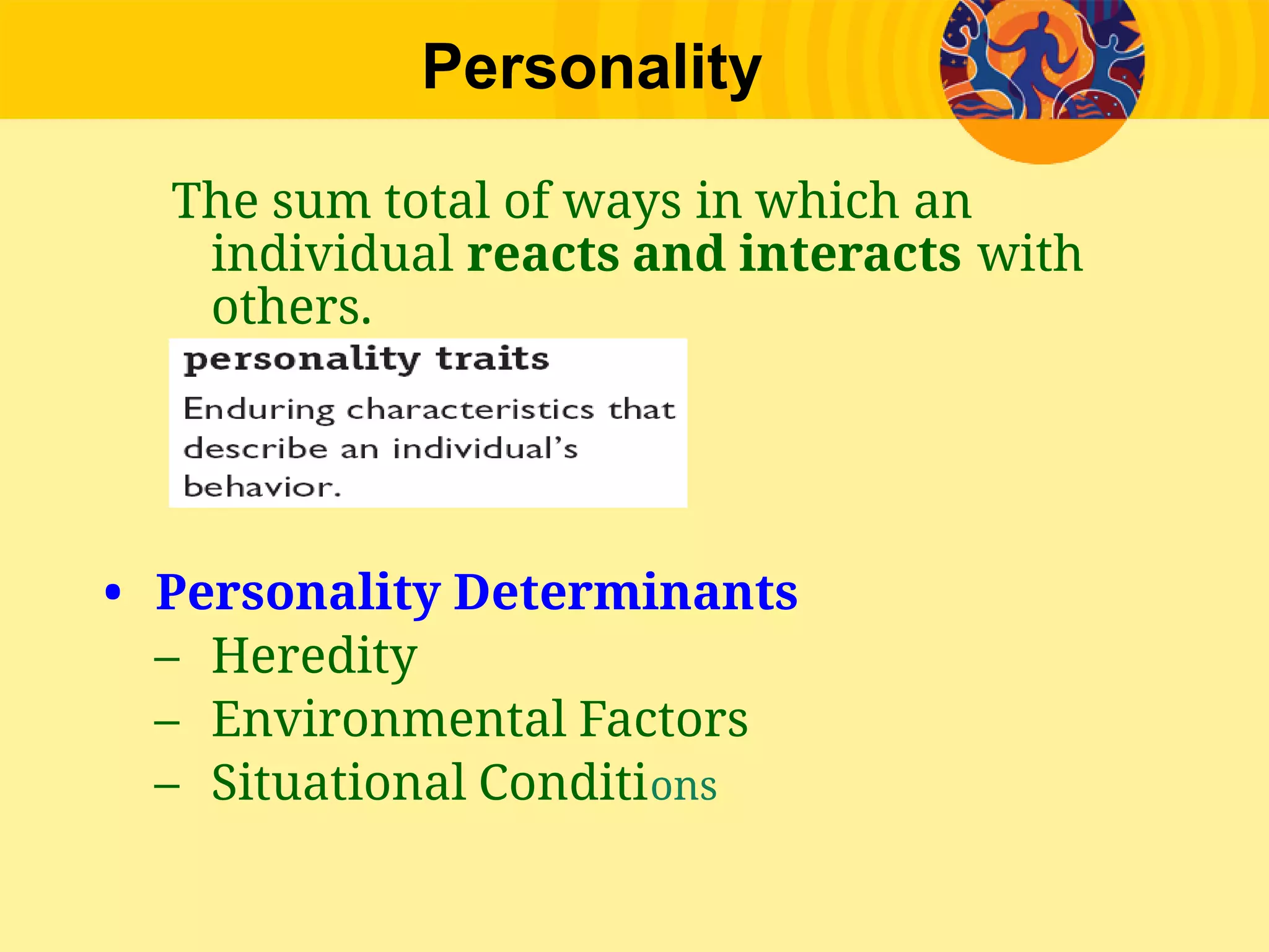 Organizational Behavior: Personality | PPT