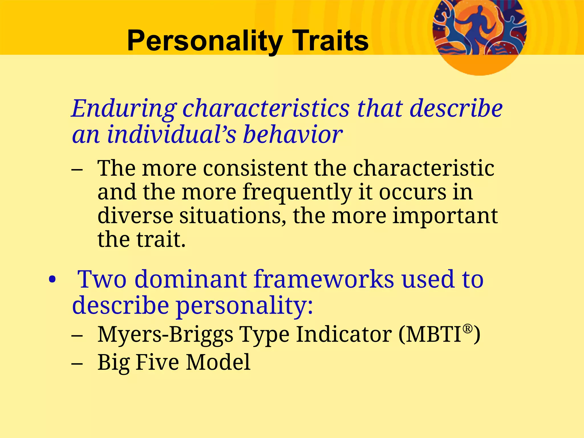 Organizational Behavior: Personality | PPT
